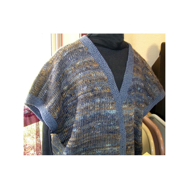 Knitting Pattern, Bordered Vest | Schoolhouse Press