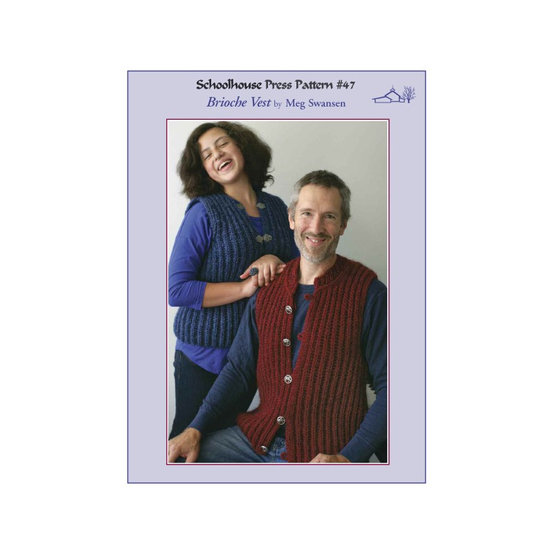 Knitting Pattern, Brioche Vest - SPP47 | Schoolhouse Press