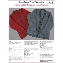 Knitting Pattern, Frame Saddle Jacket - SPP46 | Schoolhouse Press